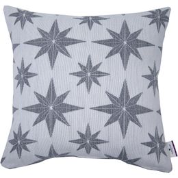 Tom Tailor HOME Dekokissen &raquo;WINTER STARS&laquo; Kissenh&uuml;lle ohne F&uuml;llung, 1 St&uuml;ck grau Polyester B/L: 45cm x 45cm, 1 Stk.