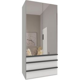 wimex Faltt&uuml;renschrank &raquo;Oxford by fresh to go, in der Breite 100cm, in 2 H&ouml;hen erh&auml;ltlich&laquo; mit Schubladen, wahlweise mit oder ohne Spiegel, mit hochwertigen