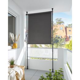 Konifera Senkrechtmarkise &raquo;Marbella Vista&laquo; BxH: 120x225 cm, mit Teleskop-Funktion grau Polyacryl 120cm