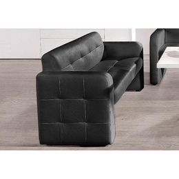 exxpo - sofa fashion 2-Sitzer &raquo;Barista, modern und bequem, hoher Sitzkomfort&laquo; moderne Sitz- und R&uuml;ckenverarbeitung, frei im Raum stellbar schwarz B/H/
