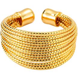 Firetti Damen Fingerring &raquo;Schmuck Geschenk Damenring mehrreihig&laquo; Made in Germany gold 4 g, Edelstahl, 5mm