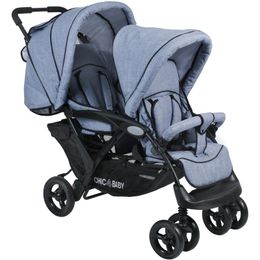 CHIC 4 BABY CHIC4BABY Geschwisterwagen &raquo;Duo&laquo; mit feststellbaren Doppelschwenk-Vorderr&auml;dern Einheitsgr&ouml;&szlig;e Geschwisterwagen