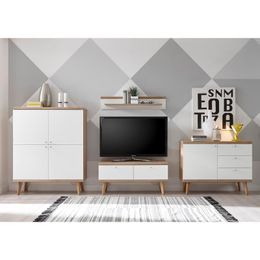 Home Affaire Wohnwand &raquo;Merle&laquo; Set, 4 Stk. tlg. braun B/H/T: 341cmcm