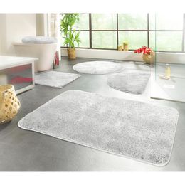 Kinzler Badematte &raquo;Chaozhou, Badvorleger, Badezimmer Teppich&laquo; H&ouml;he 20 mm rutschhemmend beschichtet fu&szlig;bodenheizungsgeeignet Badteppich, Uni Farben, 