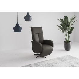 Sit & More sit&more TV-Sessel &raquo;Juma, inkl. Drehfunktion & Kopfteilverstellung&laquo; H&ouml;he Armlehne 66 cm, wahlweise mit Aufstehhilfe, 2 Motoren und Akku grau Leder,mit