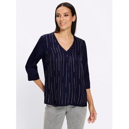 Heine Satin-Bluse in marine | Gr.: 34
