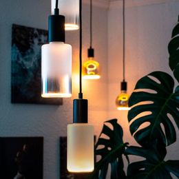 Segula LED-Leuchtmittel &raquo;LED Zylinder smokey matt&laquo; E27 1 Stk. Extra-Warmwei&szlig; handmade grau Einheitsgr&ouml;&szlig;e