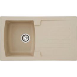 respekta Einbausp&uuml;le beige Verbundwerkstoff Einheitsgr&ouml;&szlig;e