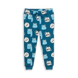 Tom Tailor Jungen Tom Tailor Jogginghose mit Allover-Monster-Prints blau 128/134, N-Gr