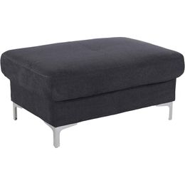 COTTA Hocker &raquo;Sammy&laquo; schwarz Struktur (100% Polyester );Chenille (90% Polyester; 10% Polyamid ) B/H/T: 95cm x 47cm x 64cm, Chenille-Struktur