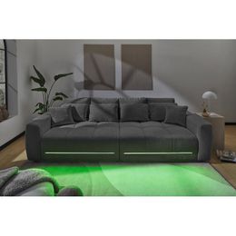 Jockenh&ouml;fer Big-Sofa &raquo;Lumina, XXL, B: 294 cm, mit LED-RGB-Beleuchtung, Liegefl&auml;che 120x240cm&laquo; Mega-Sofa, inklusive Federkernpolsterung und 10 Kissen Korpus: 100% 