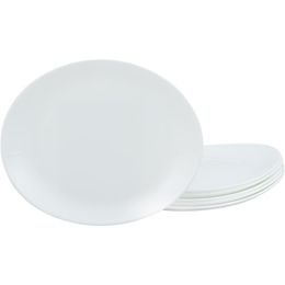 Luminarc Steakteller &raquo;Essteller Italien Party&laquo; Teller Set f&uuml;r 6 Personen, wei&szlig;, extra resistent, Opalglas wei&szlig; Glas 30cm