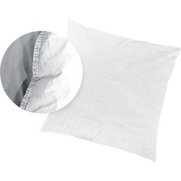 Primera Kissenbez&uuml;ge &raquo;Kissenbez&uuml;ge &raquo;Stone Washed&laquo;, (2 St&uuml;ck)&laquo; mit Stone-Washed Optik wei&szlig; Renforc&eacute;, Obermaterial: 100% Baumwolle B/L: 40cm x 40cm, 2 Stk., 