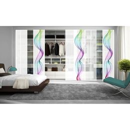 Home Wohnideen Schiebegardine &raquo;EDMONTON&laquo; Klettband 1 Stk. tlg. HxB: 245x60, inkl. Besfestigungszubeh&ouml;r, blickdicht bunt Polyester 245cm, Klettband, 