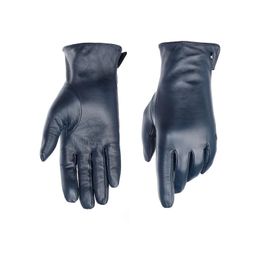 Pearlwood Damen Pearlwood Lederhandschuhe &raquo;PAM&laquo; weiches Fleece-Innenfutter, Temperaturregulierend, Seitenschlitz blau 7