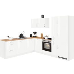 KOCHSTATION Winkelk&uuml;che &raquo;KS-Tinnum&laquo; ohne E-Ger&auml;te, Stellbreite 240/270 cm wei&szlig; B/H/T: 240cm x 270cm