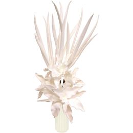 I.GE.A. Kunstblume &raquo;Soft-Blumenarrangement&laquo; Keramikvase wei&szlig; Kunststoff B/H/L: 50cm x 90cm, 1 Stk.