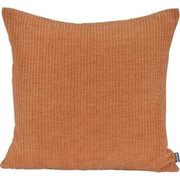 HOCK Dekokissen &raquo;Jonny&laquo; Cordkissen inkl. F&uuml;llung, 45x45cm, Dekokissen, strukturiert orange Obermaterial: 100% Polyester. F&uuml;llung: 100% Polyester B/L: 45cm 