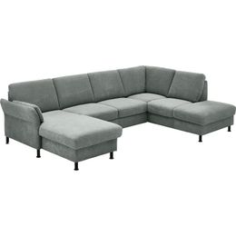 Die PlanBar Wohnlandschaft &raquo;ZE-EM18013 U-Form, Breite 305 cm&laquo; wahlweise mit Kopfst&uuml;tzen und Liegearmlehne 100% Polyester B/H/T: 305cm x 90cm x 200cm, 