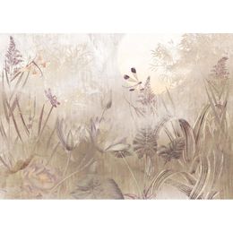 Komar Vliestapete &raquo;Digitaldruck Vlies - Dragonfly Pond - Gr&ouml;&szlig;e 350 x 250 cm&laquo; bedruckt glatt Wohnzimmer, Schlafzimmer bunt Vlies B/L: 350m x 250m, Rollen: 1