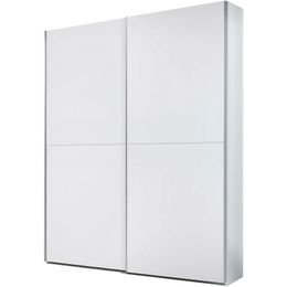 Schlafkontor Schwebet&uuml;renschrank &raquo;Time Schrank, Kleiderschrank mit Schiebet&uuml;ren&laquo; 4 T&uuml;relemente als Schachbrettoptik wei&szlig; Dekorfolie B/H/T: 170cm x 195cm x 57,5cm, 