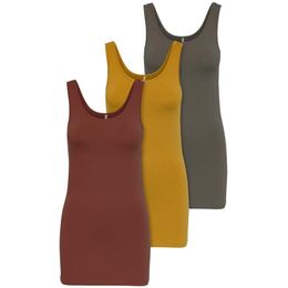 Only 3er-Set New Long Tank Top in Mix 3 | Gr.: M