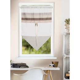 HOMING Panneaux &raquo;Ella&laquo; verdeckte Schlaufen 1 Stk. tlg. Fertigschal grau Polyester 90cm, verdeckte Schlaufen, 60cm