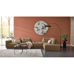 Musterring Wohnlandschaft &raquo;JustB! PM200 bequem, wahlw. Sitzvorzug, Breite 395cm, Holzsockel&laquo; Anreihsofa Armlehne links, Eckteil rechts und Hocker. Ohne 
