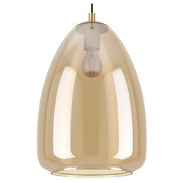 Eglo H&auml;ngeleuchte &raquo;ALOBRASE&laquo; E27 1 Stk. Pendelleuchte Esstisch aus Metall und bedampften Glas, E27, &Oslash; 30 cm gold 1, &Oslash; 30cm H: 110cm, 1 Stk.
