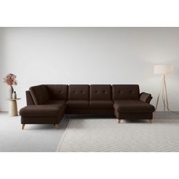 Sit & More sit&more Wohnlandschaft &raquo;G&ouml;teborg&laquo; inkl. Sitztiefenverstellung, wahlweise mit Bettfunktion & Bettkasten braun B/H/T: 327cm x 90cm x 226cm, Luxus-