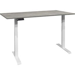 M&auml;usbacher Schreibtisch &raquo;Big System Office&laquo; Breite 120 cm, elektrisch h&ouml;henverstellbar grau B/H/T: 120cm