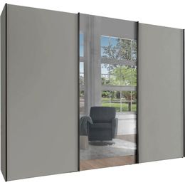 Wiemann Schwebet&uuml;renschrank &raquo;Monaco&laquo; hochwertige Beschl&auml;ge braun Holzwerkstoff, Kristallglas B/H/T: 295,2cm x 236cm x 67cm, T&uuml;ren: 3 Stk.