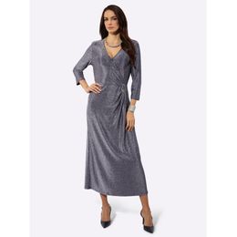 CR&Eacute;ATION L creation L Jersey-Kleid in silberfarben-marine | Gr.: 38