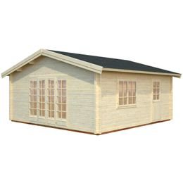 Palmako Gartenhaus &raquo;Irene&laquo; 27,7 qm beige Massivholz Fu&szlig;boden im Gartenhaus, ohne Dacheindeckung