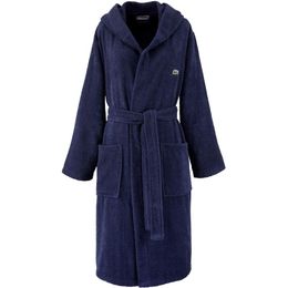 Lacoste Bademantel &raquo;LOPEN&laquo; 1 Stk. mit gesticktem Logo Krokodil, 100& Baumwolle blau Baumwolle S