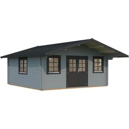 Palmako Gartenhaus &raquo;Helena&laquo; verschiedene Farben blau Massivholz Fu&szlig;boden im Gartenhaus, ohne Dacheindeckung