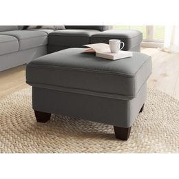 OTTO home Hocker &raquo;County&laquo; 1 Stk. tlg. mit Federkern und Stauraum, passend zur "County"-Serie grau Luxus-Microfaser (100% Polyester);Struktur fein (100