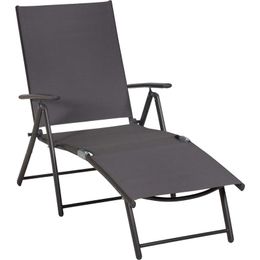 Merxx Gartenliege &raquo;Deckchair&laquo; zusammenklappbar, verstellbar Bezug: 70% Kunststoff, 30% Polyester Einheitsgr&ouml;&szlig;e