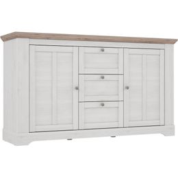 FORTE Kombikommode &raquo;Iloppa&laquo; im Landhausstil braun B/H/T: 160cm x 92,5cm x 44,3cm