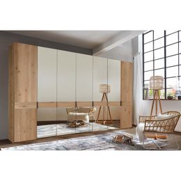Wiemann Kleiderschrank &raquo;Cardiff&laquo; inkl. T&uuml;rd&auml;mpfung braun Floatglas, Hartfaserplatte, Holzwerkstoff, Massivholz Bianco-Eiche-Nachbildung, B/H/T: 