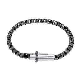 JOOP! Herren JOOP! Armband &raquo;Schmuck, Geschenk&laquo; schwarz 21cm, Edelstahl
