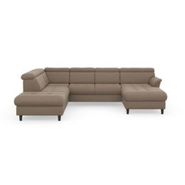 Sit & More sit&more Wohnlandschaft &raquo;Marano U-Form&laquo; inklusive Kopfteilverstellung, optional Schlaffunktion & Bettkasten grau 98% Polyester, 2% Polyamid B/H/T: 
