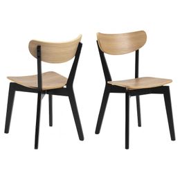 ACTONA GROUP Esszimmerstuhl &raquo;Roxby&laquo; () 2 Stk.Roxby Esszimmer- K&uuml;chenstuhl, 2er Set schwarz B/H/T: 45cm x 79,5cm x 55cm, 2 Stk.