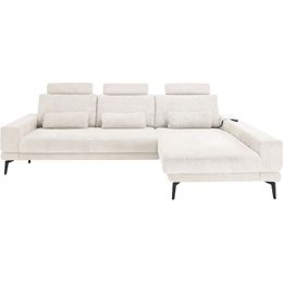 set one by Musterring Ecksofa &raquo;SO 3600, inkl motor. Sitztiefenverstellung, Kopfst&uuml;tzen, Nierenkissen&laquo; Sitzh&ouml;he 44 cm, Federkern, Breite 293 x Tiefe 