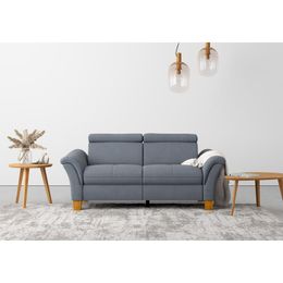 OTTO home 2,5-Sitzer &raquo;Lindgren&laquo; wahlweise mit TV-Funktion, links oder beidseitig, Kopfteilverstellung blau 100% Polyester B/H/T: 185cm x 84cm x 93cm, 