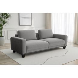 Sit & More sit&more Big-Sofa &raquo;Concept&laquo; Modernes Sofa in drei Fu&szlig;farben zur Auswahl 100% Polyester B/H/T: 226cm x 84cm x 93cm,mit Fu&szlig; Buche schwarz
