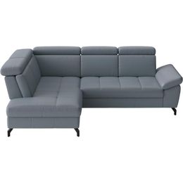 Sit & More sit&more Ecksofa &raquo;Vanity L-Form, B: 254 cm, Leder&laquo; Inkl.Sitz-,Kopf-und Armteilverstellung B/H/T: 254cm x 84cm x 197cm, NaturLEDER Stoff, Ottomane 