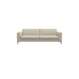 FLEXLUX 3-Sitzer &raquo;Fiore, super Sitzkomfort durch Kaltschaum im Sitz&laquo; breite Armlehnen, F&uuml;&szlig;e Alu+schwarz wei&szlig; 100% Polyester B/H/T: 229cm x 85cm x 92cm