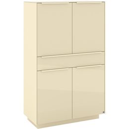 set one by Musterring Highboard &raquo;Reno&laquo; 1 Stk. tlg. Mit Sockel in diversen Farben, 148 cm H&ouml;he & Farbauswahl Glas, Holzwerkstoff B/H/T: 92cm x 148cm x 