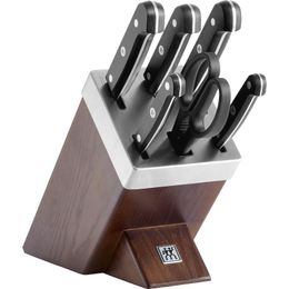 Zwilling Messerblock &raquo;Gourmet&laquo; 7 Stk. selbstsch&auml;rfend braun Einheitsgr&ouml;&szlig;e